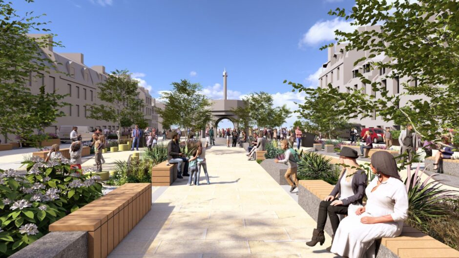 What is being done to transform Aberdeen's historic Castlegate?