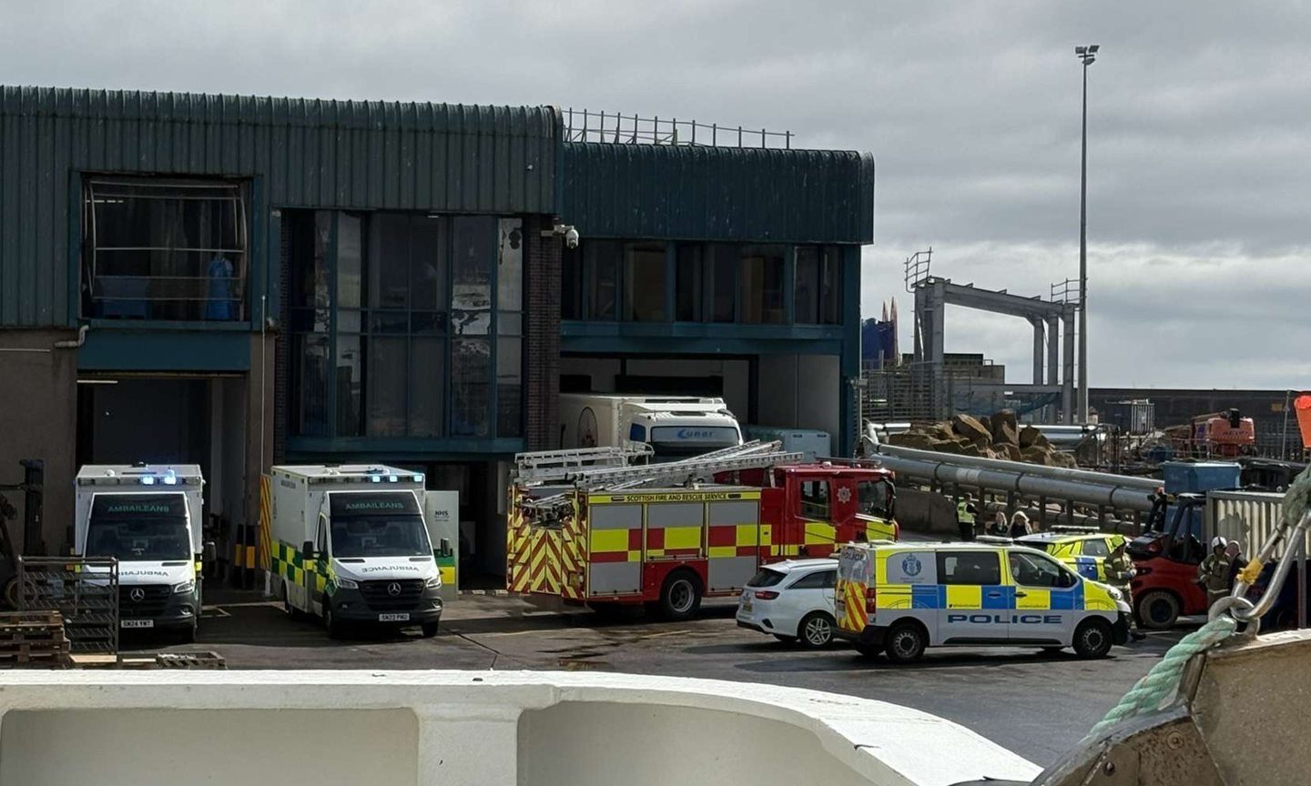 Man airlifted to hospital following incident at Peterhead harbour