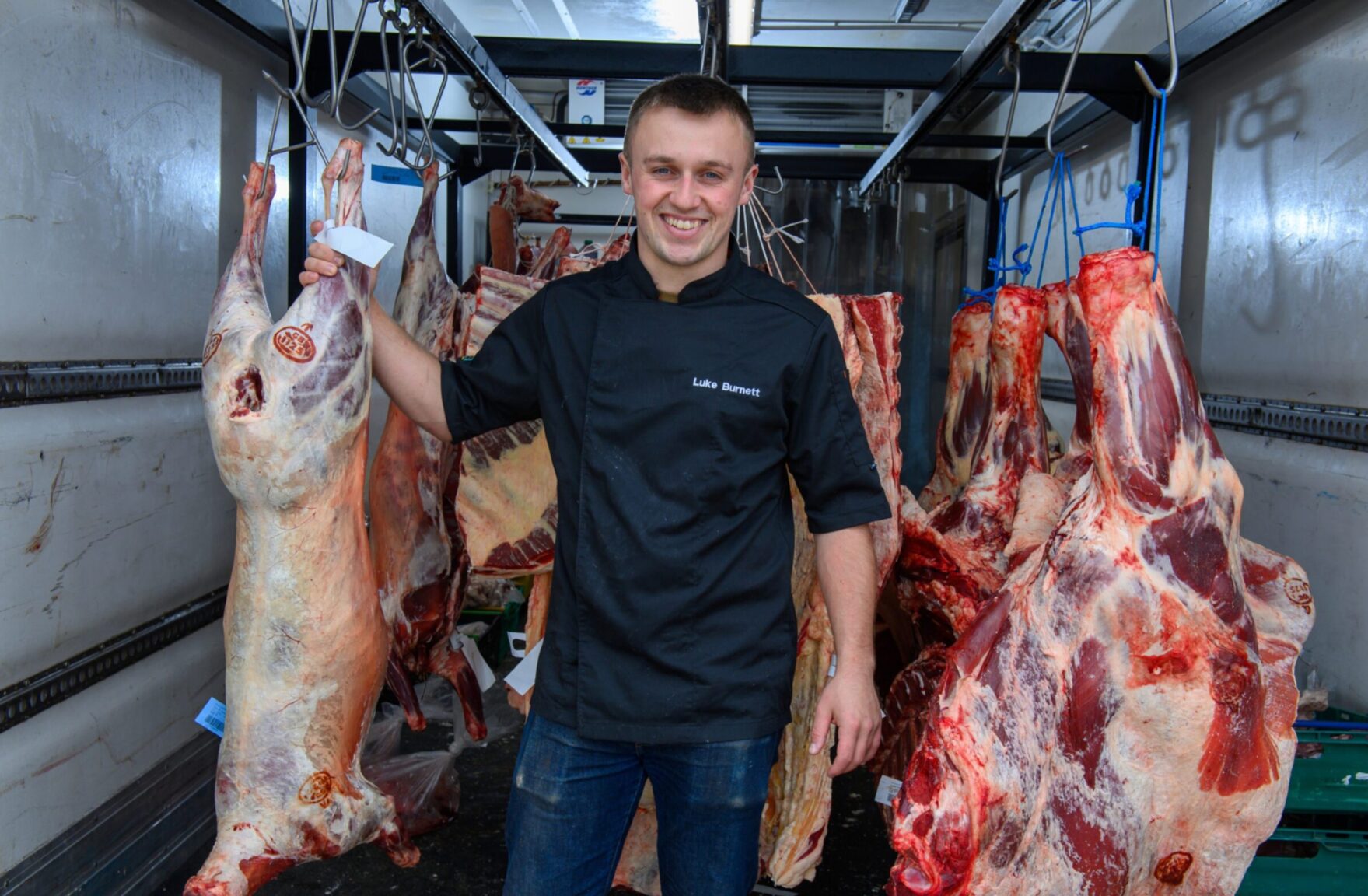 Luke, 26, 'fell in love' with butchery at Marshall's Farm Shop
