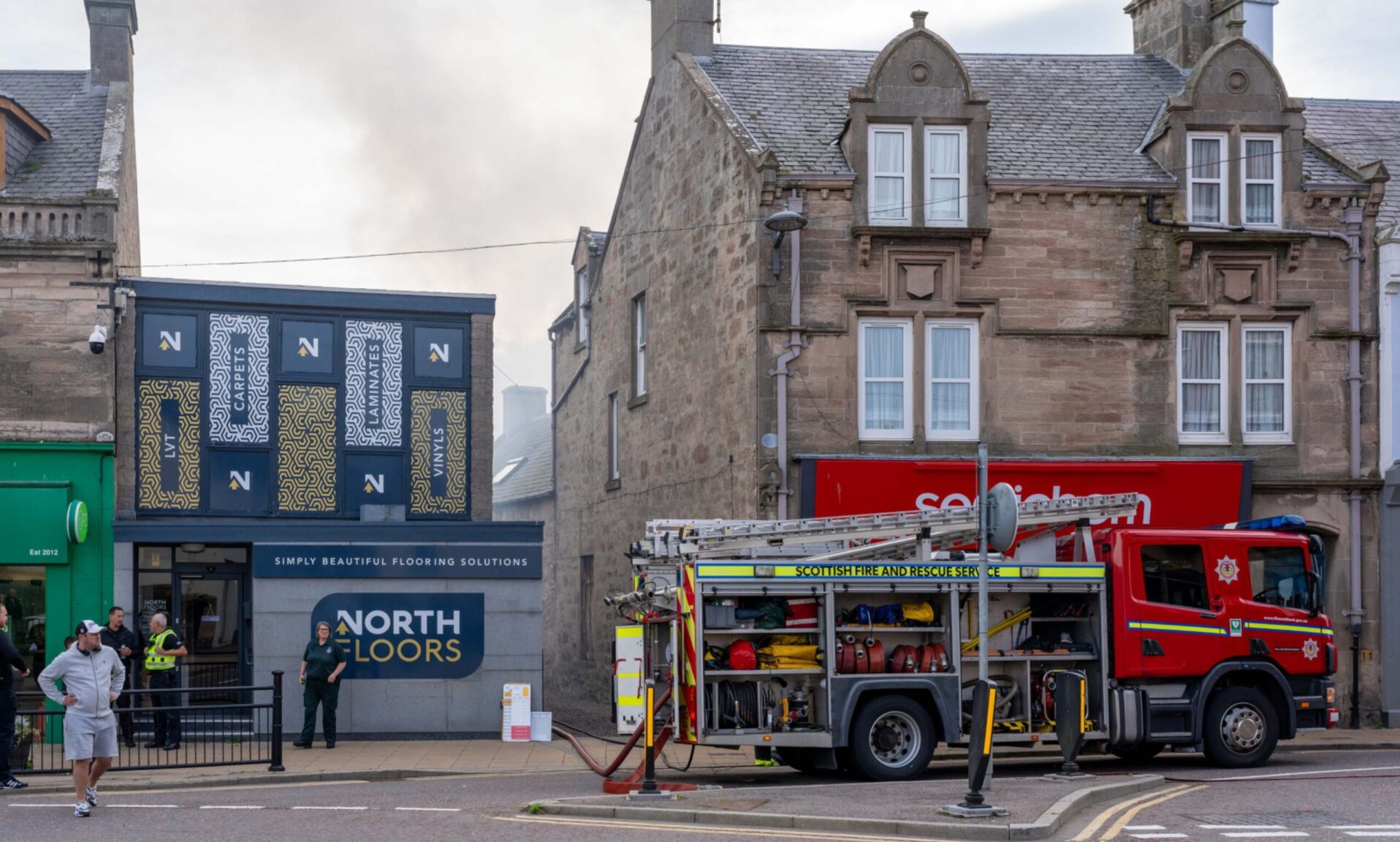Firefighters battle Nairn High Street blaze