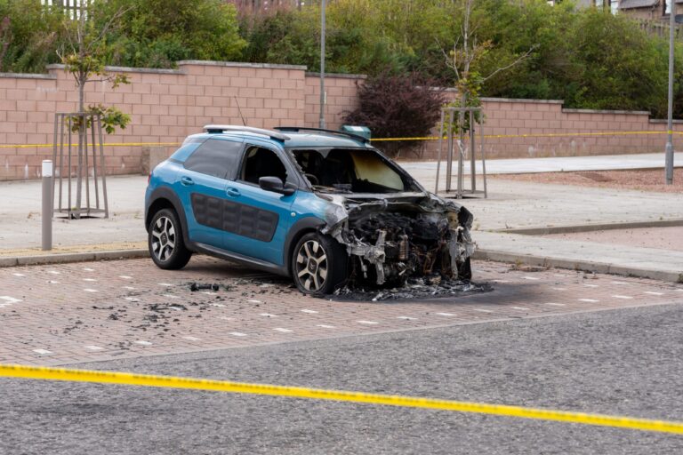 Car 'deliberately' set on fire outside Peterhead prison