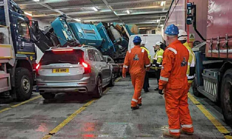 Vehicles damaged after 'cargo shift' onboard NorthLink ferry