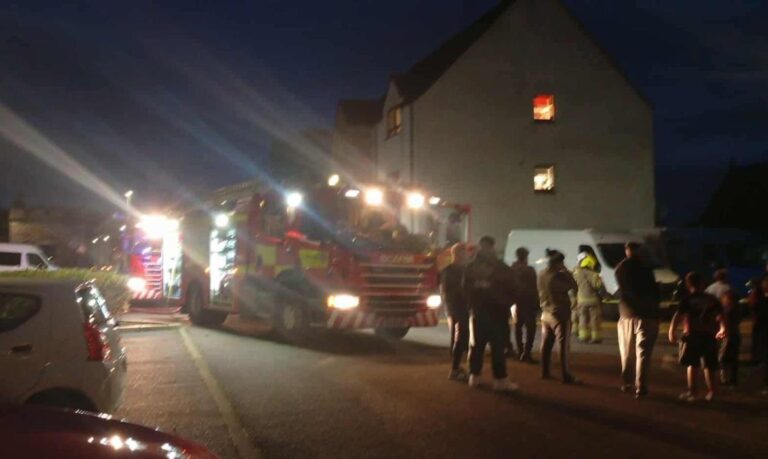 Inverness residents witness ‘fireball’ as crews rush to caravan blaze