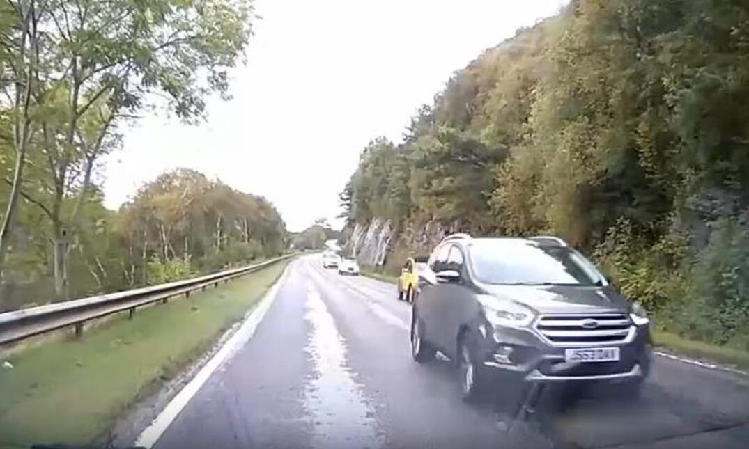 Retired lorry driver's careless overtake caught on dashcam