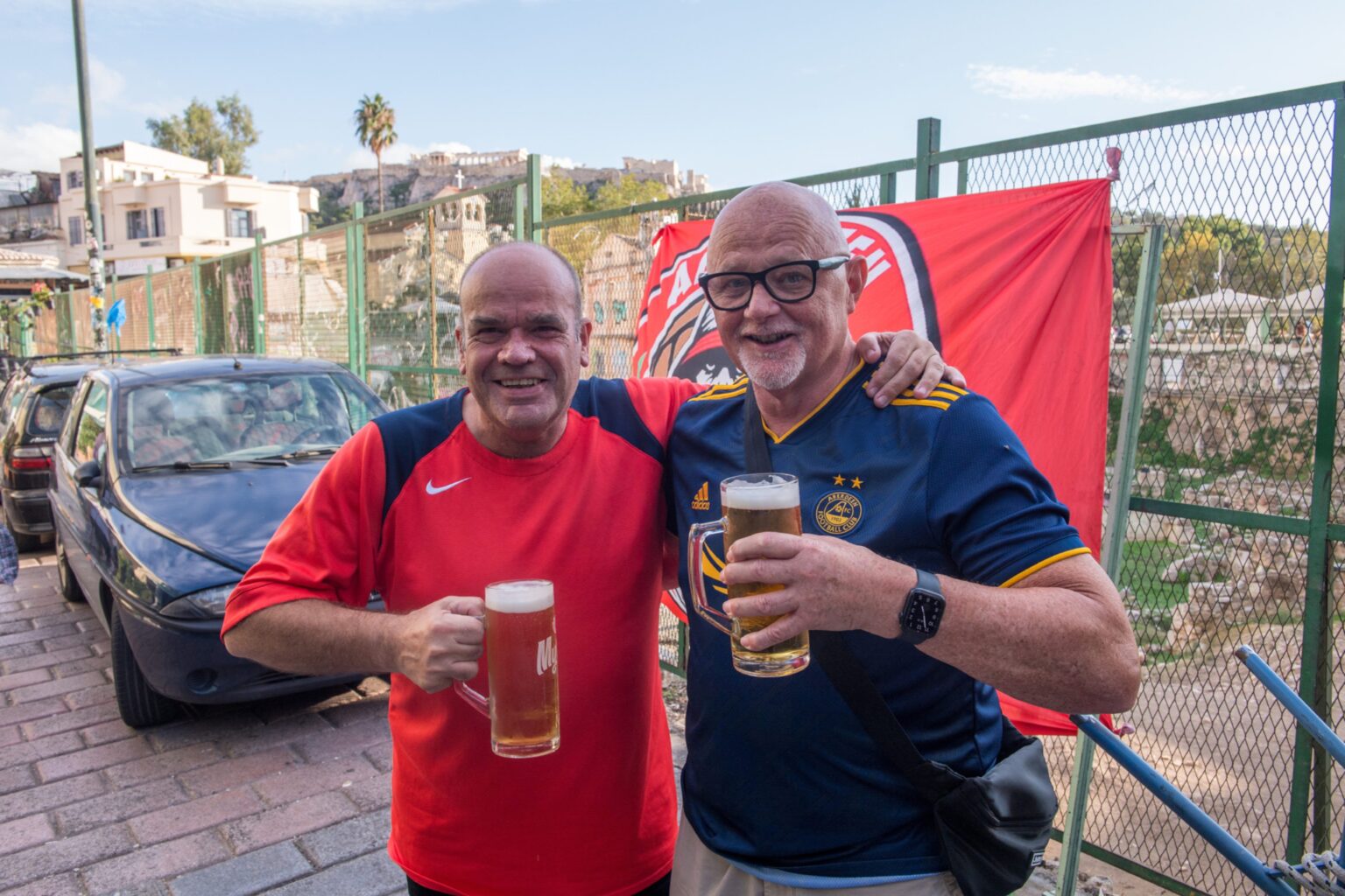 GALLERY: Aberdeen fans get Athens party started ahead of Conference ...