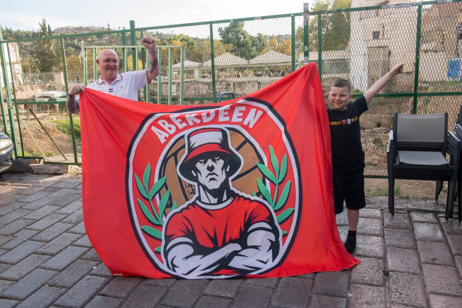 GALLERY: Aberdeen fans get Athens party started ahead of Conference ...