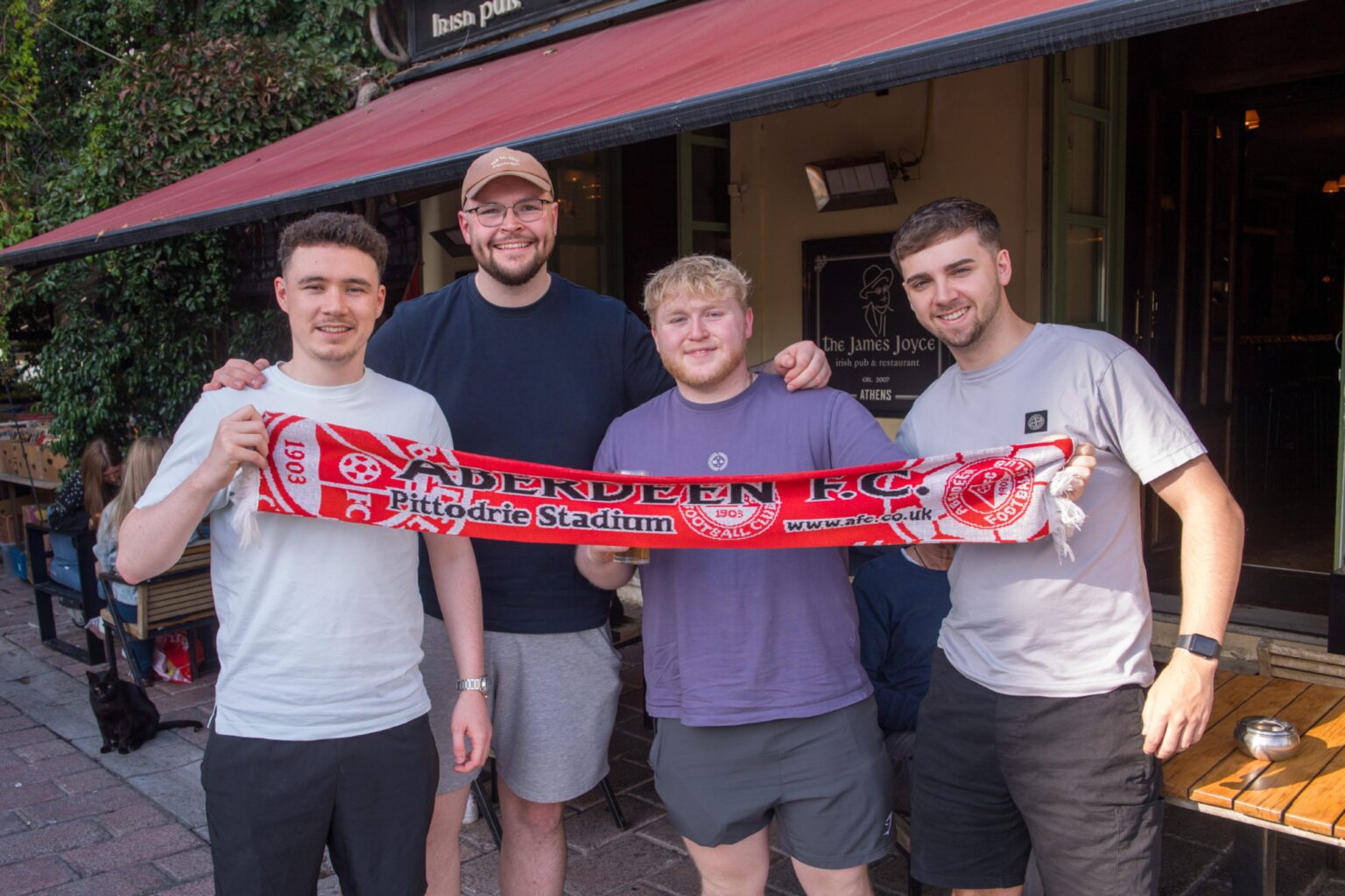 GALLERY: Aberdeen fans get Athens party started ahead of Conference ...
