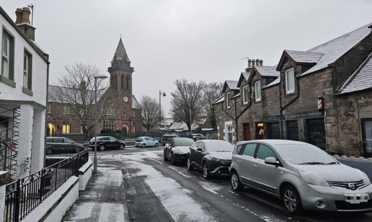 First snow of the season recorded in Inverness