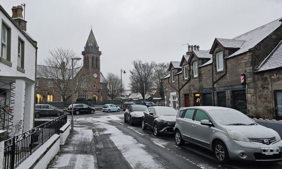 First snow of the season recorded in Inverness