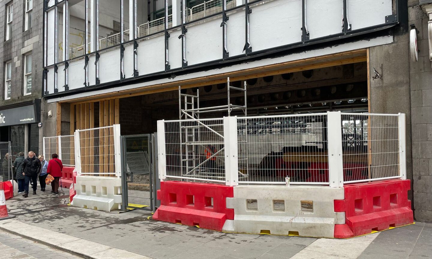 Aberdeen market progress ramps up as Union Street front revealed