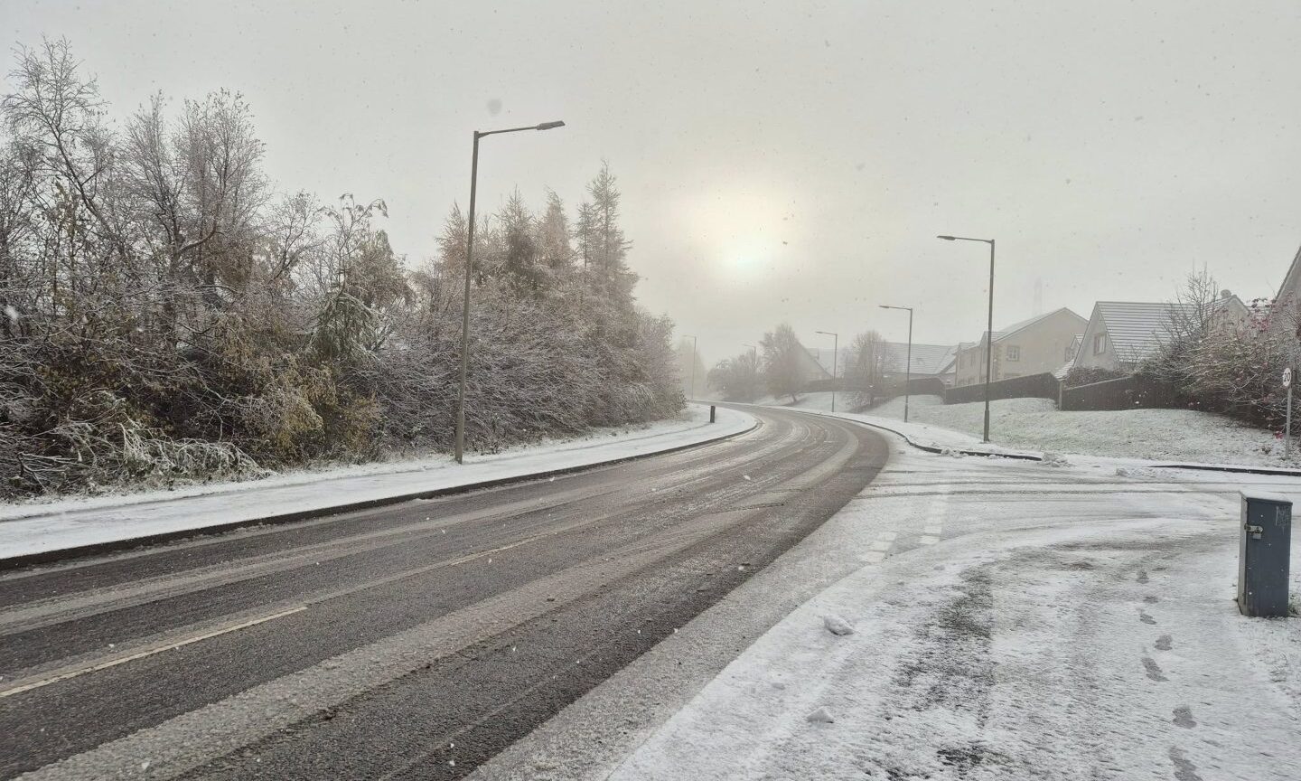 First snow of the season recorded in Inverness