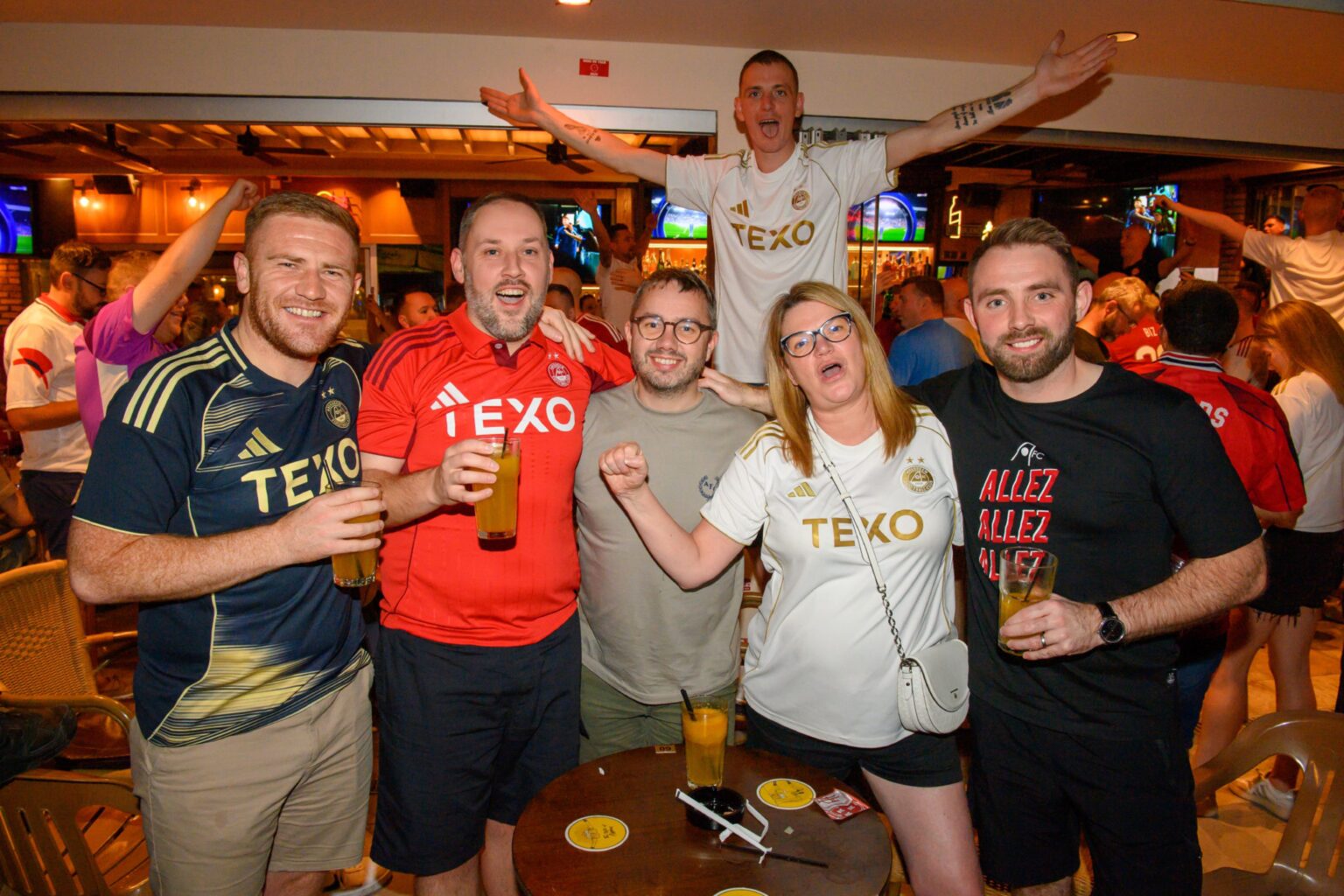 Gallery: Aberdeen FC fans party in Cyprus ahead of AEK Larnaca