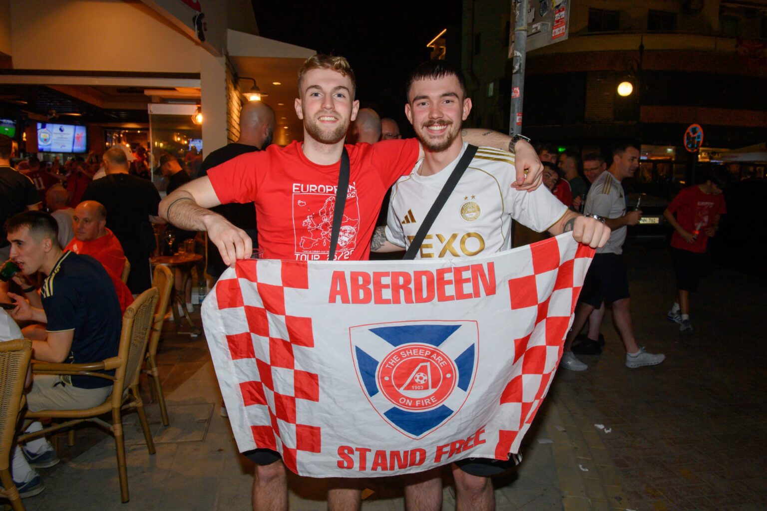 Gallery: Aberdeen FC fans party in Cyprus ahead of AEK Larnaca