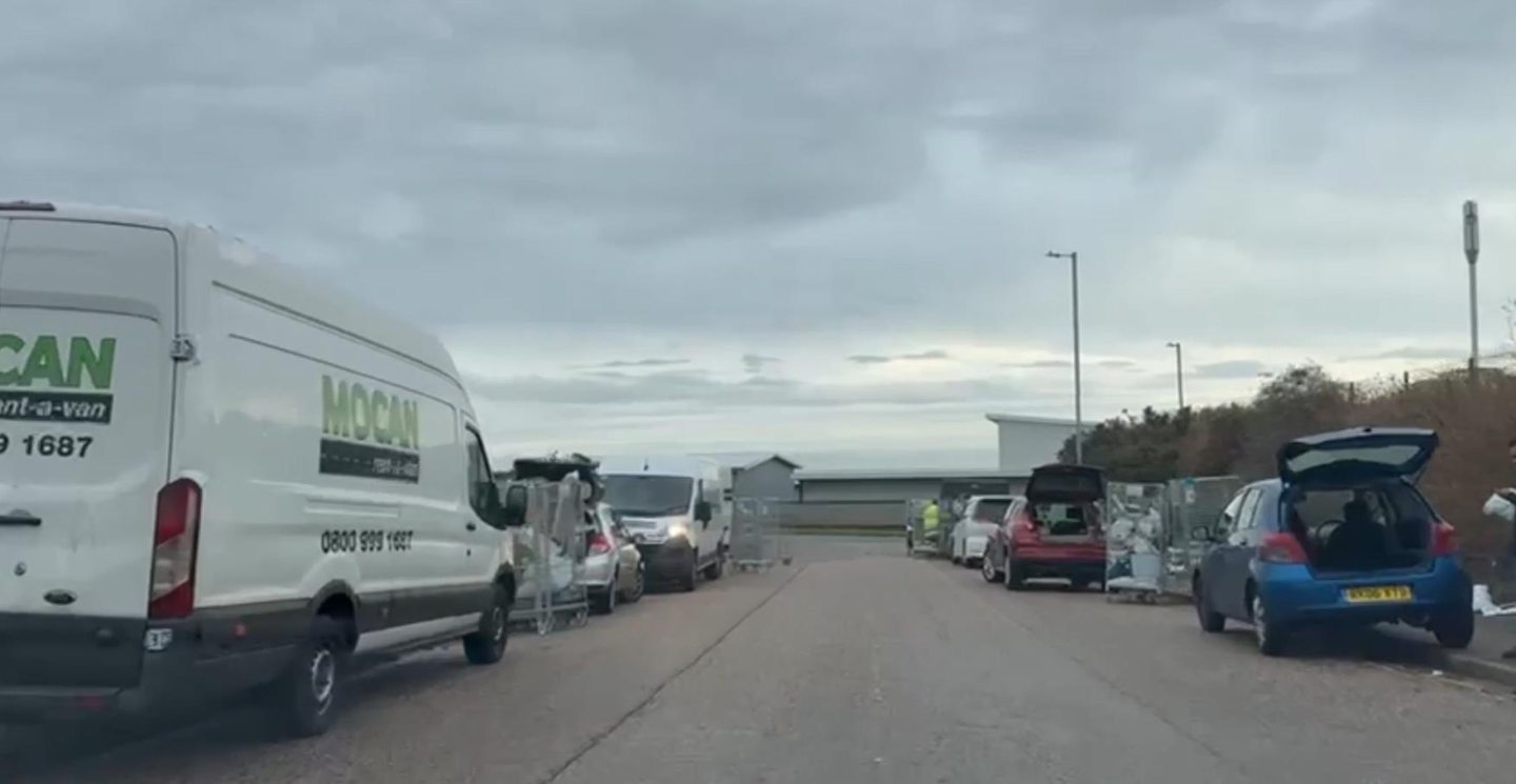 Shock video reveals parcel chaos outside Evri depot in Altens