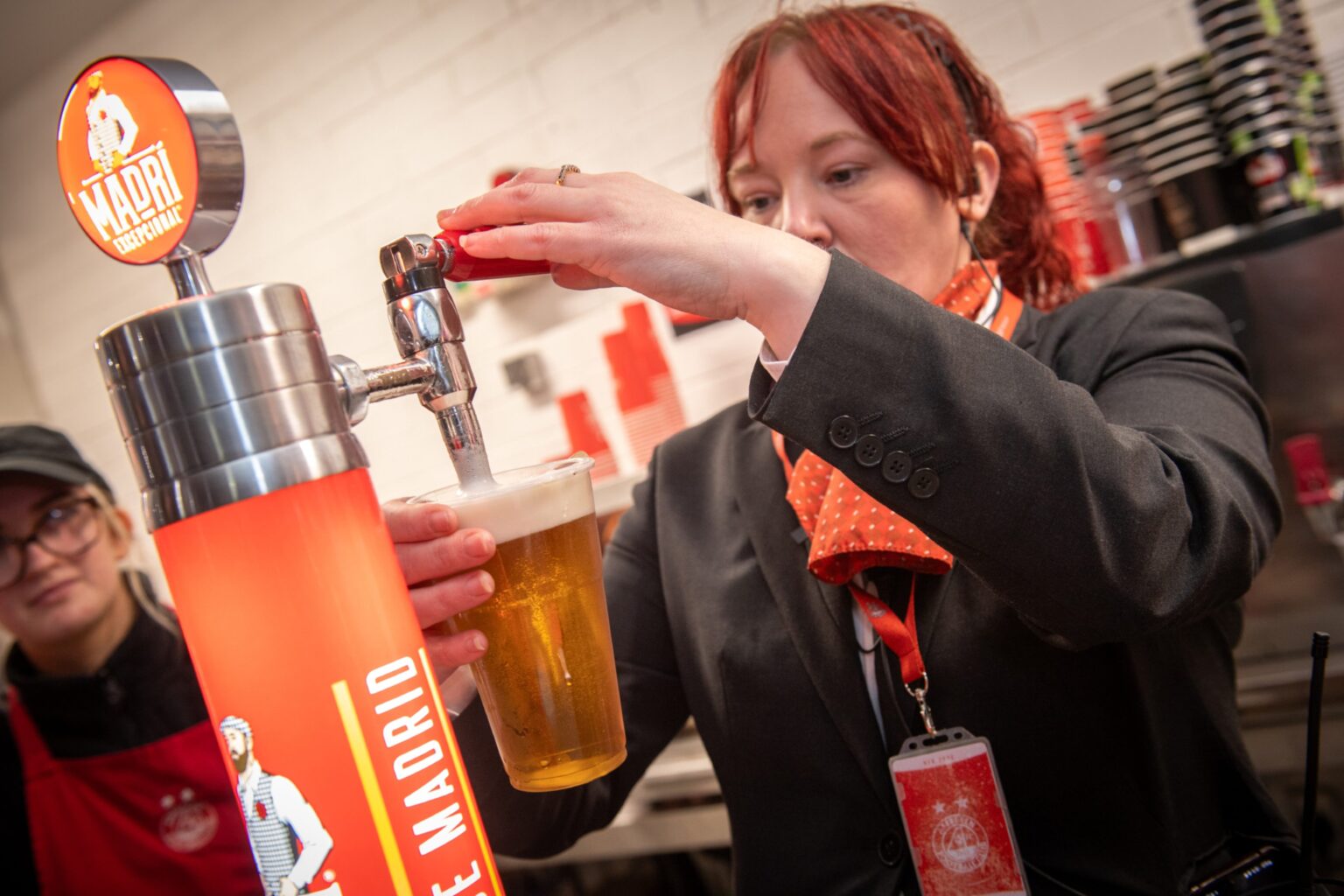 WATCH: Aberdeen fans enjoy pints at Pittodrie alcohol trial