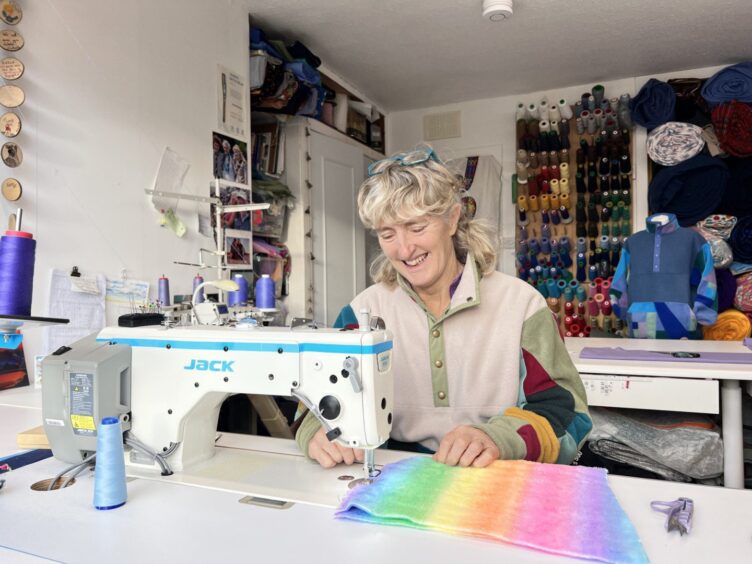 Louise Henderson builds Joa-Toa children's clothing in Fochabers