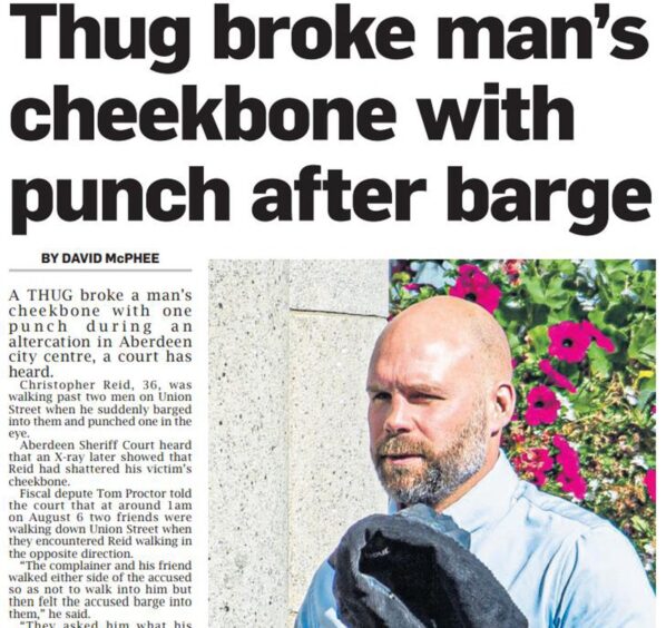 Jail for man after brutal Union Street assault in Aberdeen