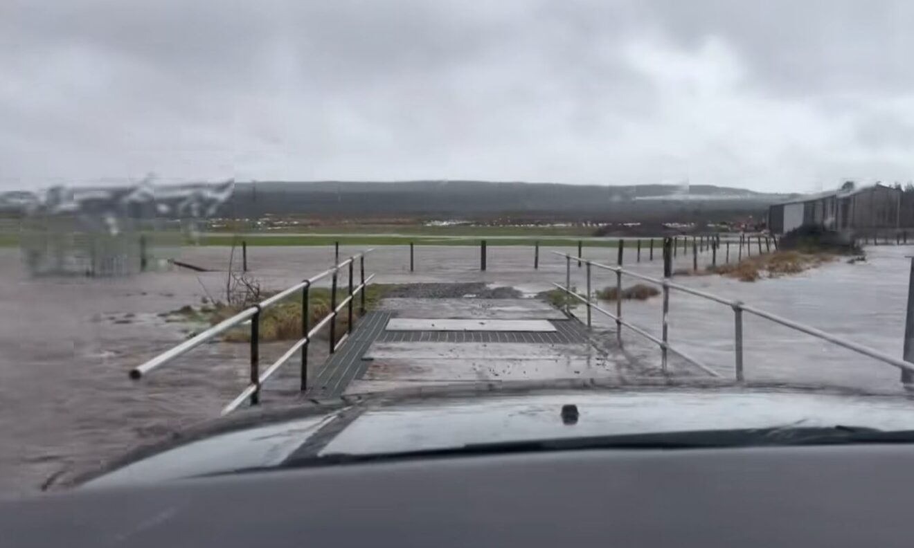 Caithness farm flooded by up to foot of water