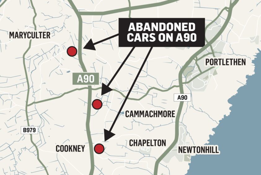 Abandoned cars litter AWPR as aftermath of weather revealed