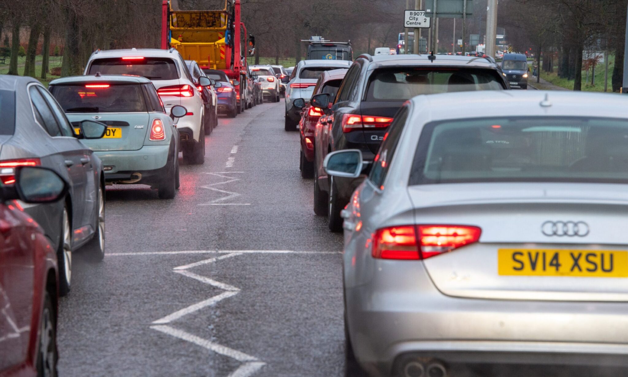 Drivers in Aberdeen grid lock on first day of bridge closure chaos