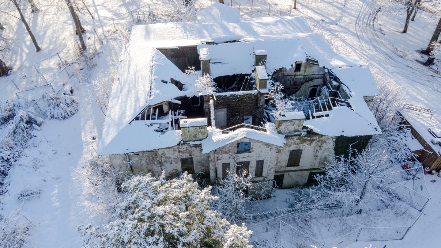 Concerns more damage to 'exposed' Westburn House from snow