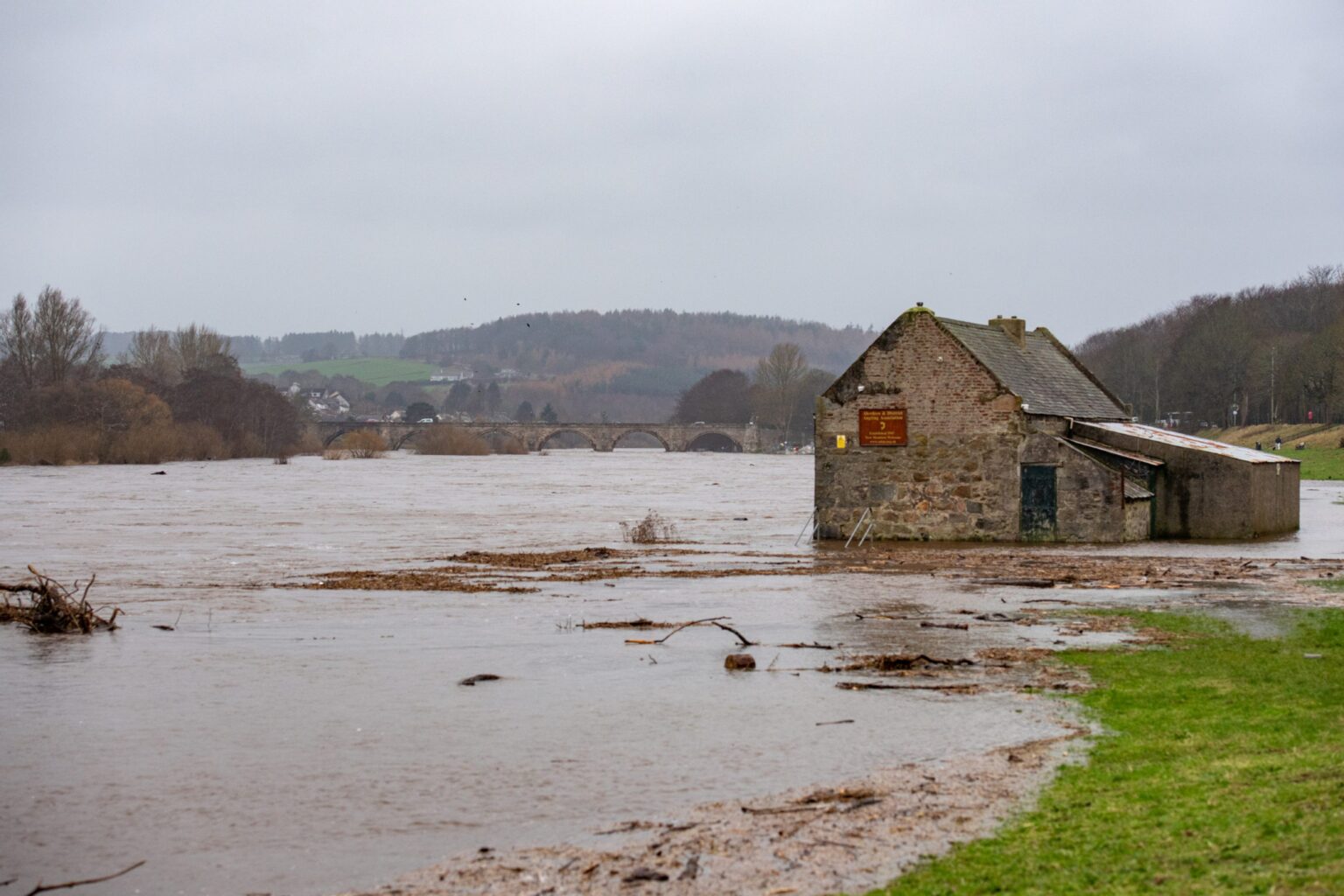 Gallery: Heavy rain causes river flooding across Aberdeenshire
