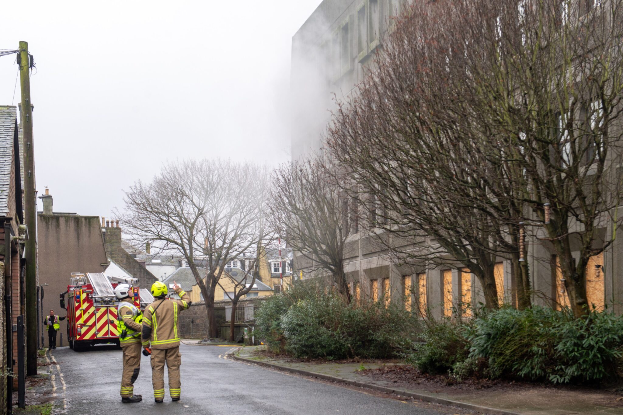 Fire breaks out at office block in Aberdeen city centre