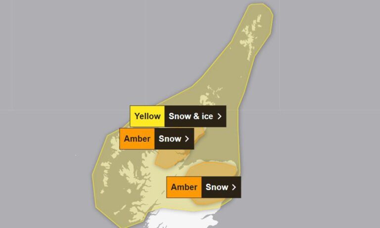 Amber snow warning for severe disruption across the north