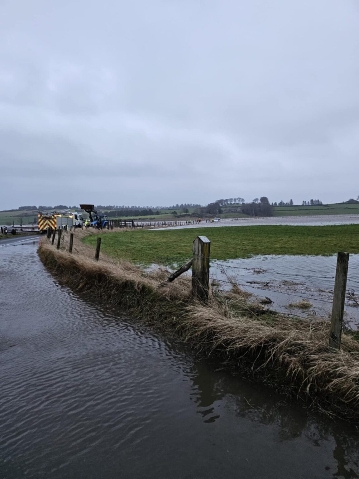 Schoolboy rescued from fast flowing flood water after taxi incident