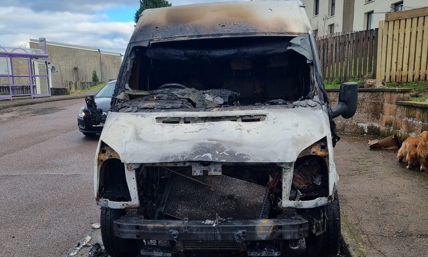 Police appeal after van set on fire then disappears in Fort William