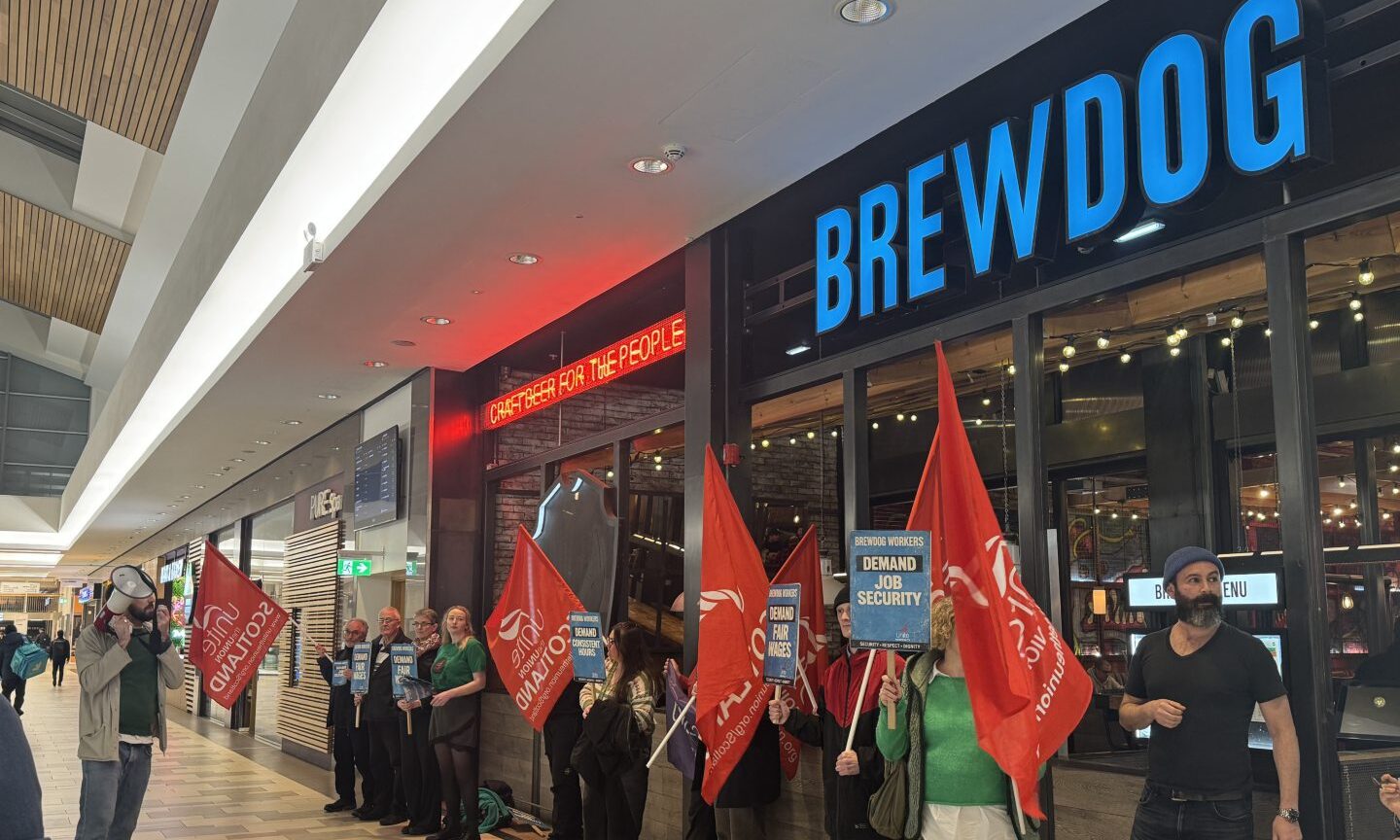 Watch: BrewDog protestors chant inside Union Square