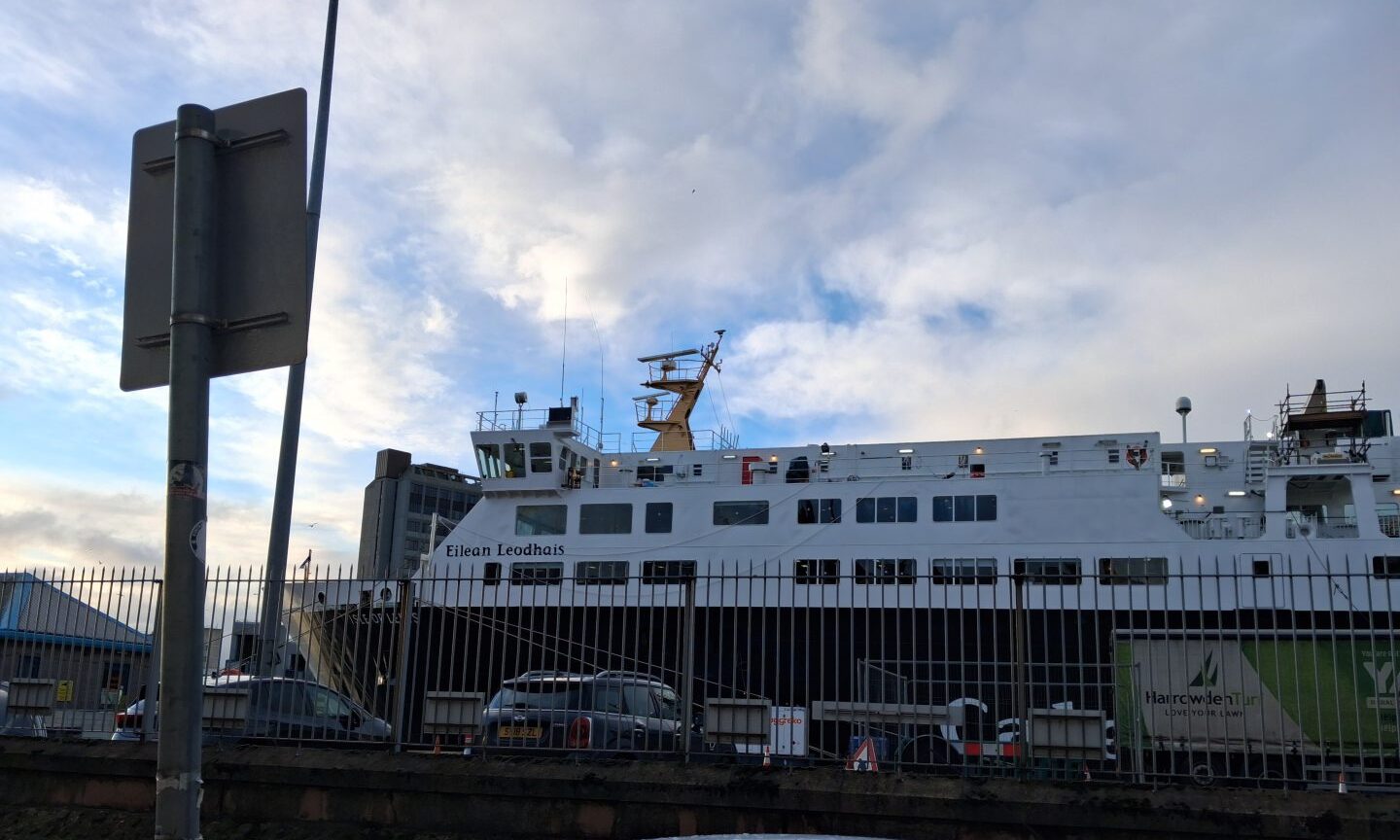 CalMac ferry berths at Aberdeen Harbour