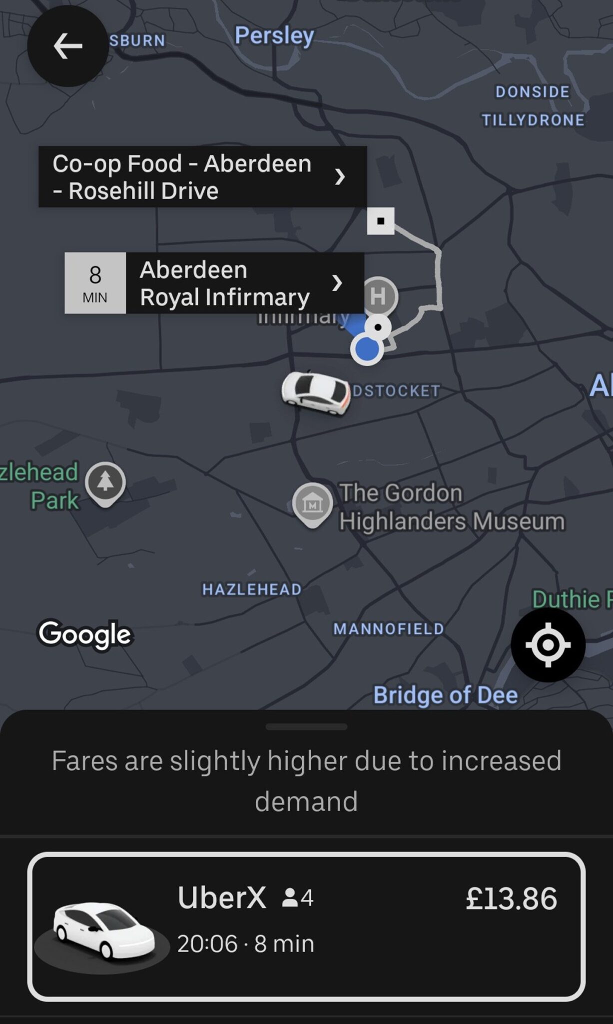 How easy is it to get an Uber in Aberdeen? I find out...
