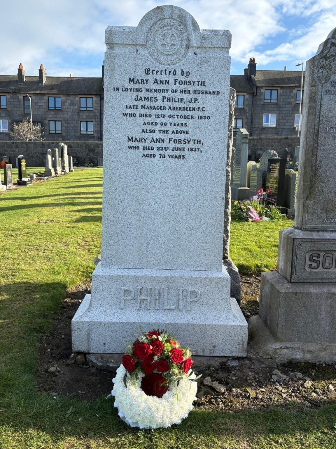 Jimmy Philip: First Aberdeen manager's gravestone restored