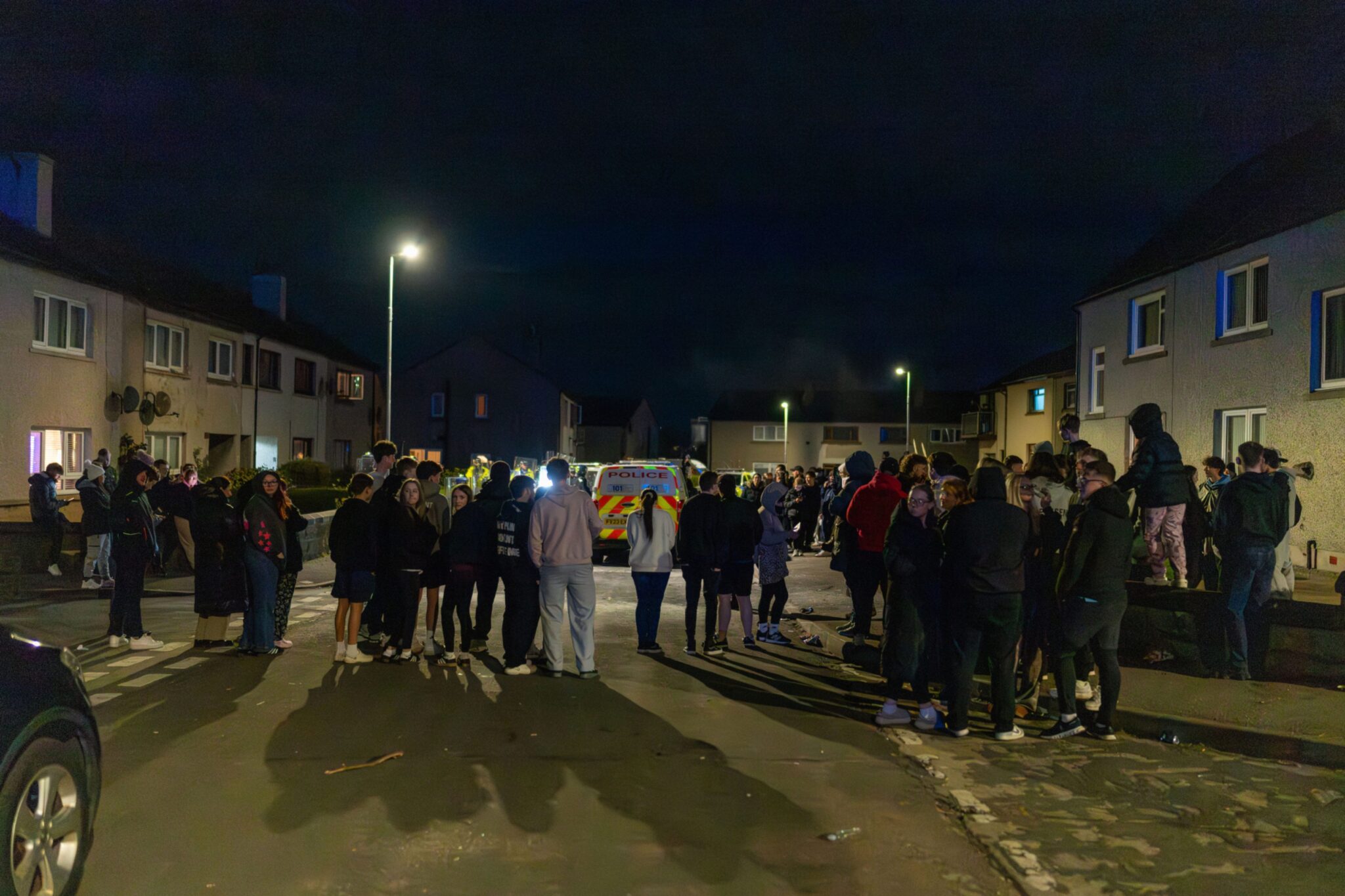 Flares thrown at Buckie home of convicted paedophile amid protest