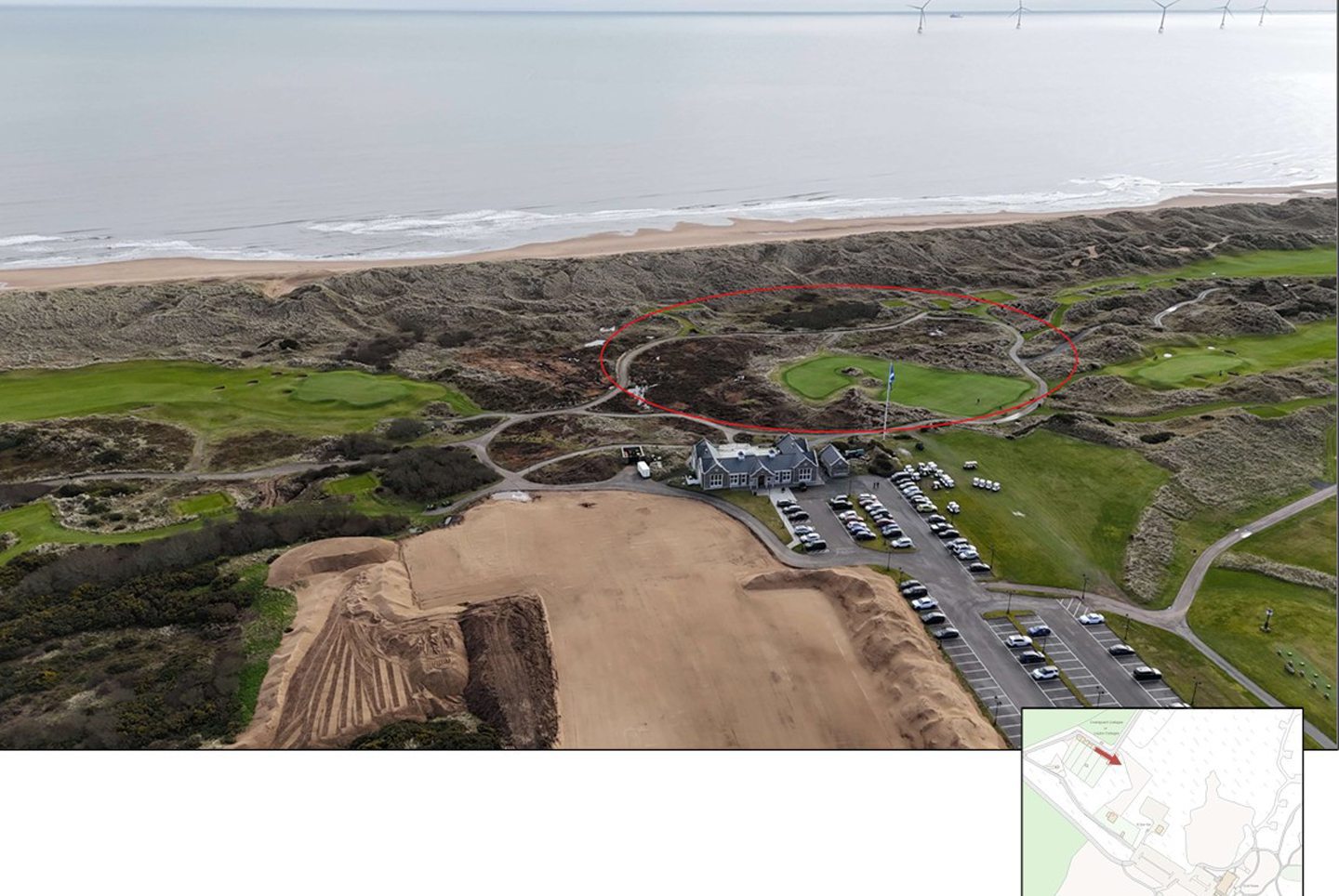 Trump International car park expansion and new path approved