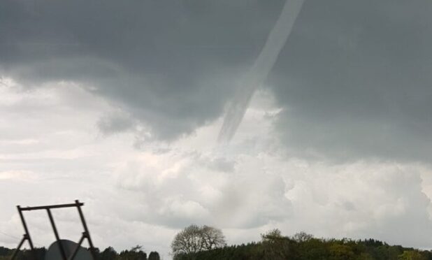 Shock as tornado-like funnel cloud spotted near Aviemore