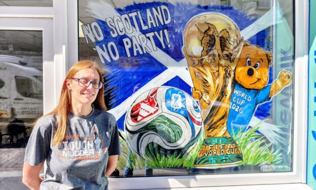 Meet the artist bringing World Cup spirit to Inverness businesses