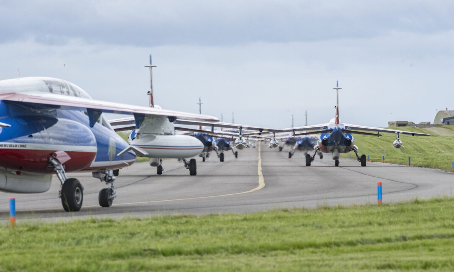 French Red Arrows arrive after delay at RAF Lossiemouth