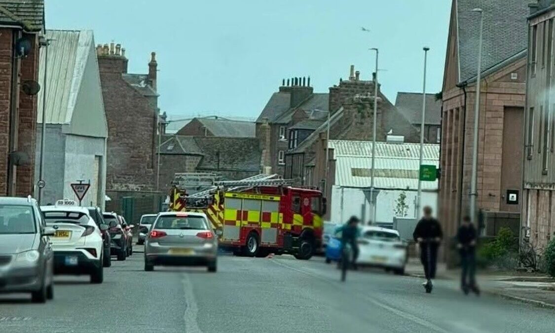 Emergency services called to two-vehicle crash in Peterhead