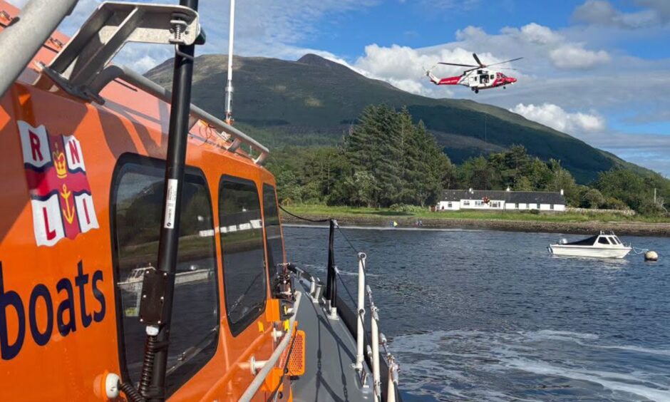 Casualty airlifted to hospital after Loch Etive rescue