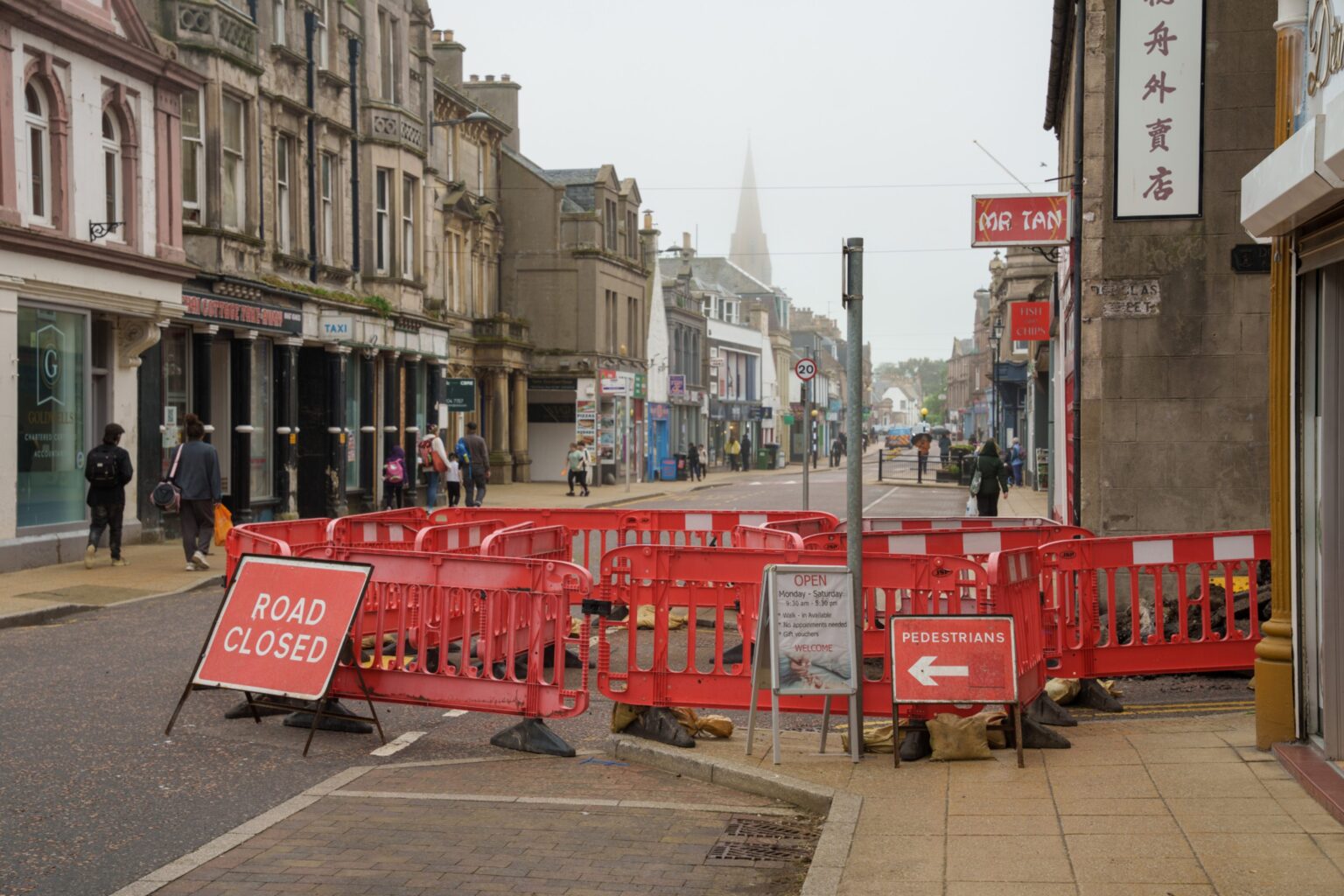 Sinkhole on Nairn High Street prompts safety concerns