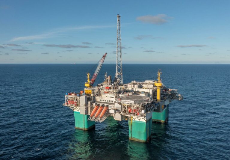 Stunning footage shows marine life below North Sea platform