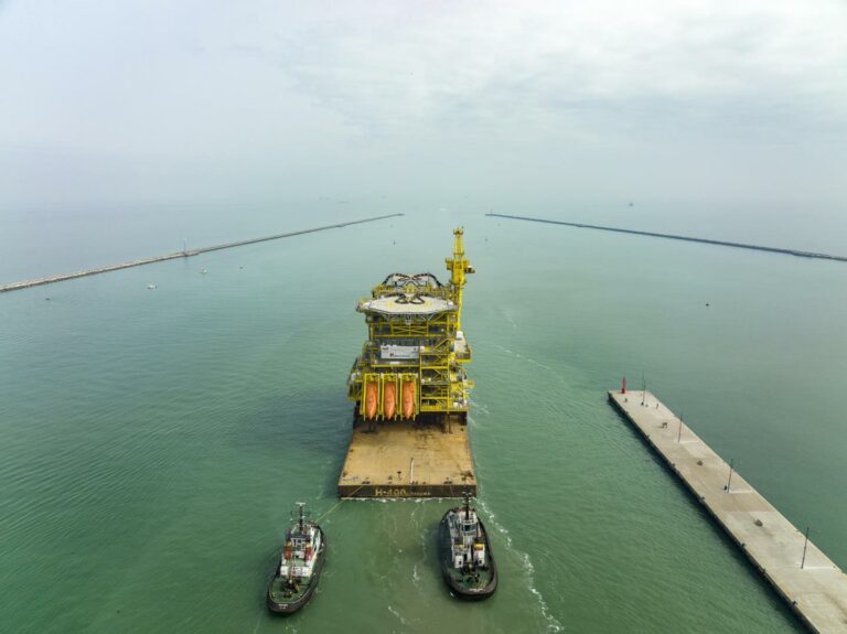 Tyra II accommodation module sets sail for Denmark