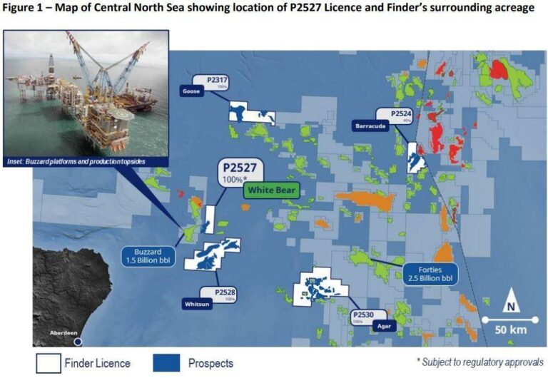 Finder Energy acquires acreage around the giant CNOOC Buzzard field