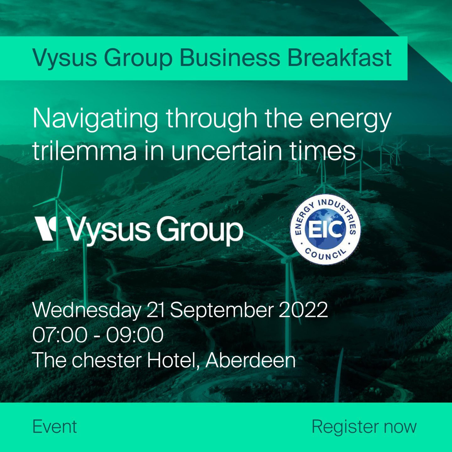 Vysus Group Business Breakfast: Navigating through the energy trilemma in uncertain times - News ...