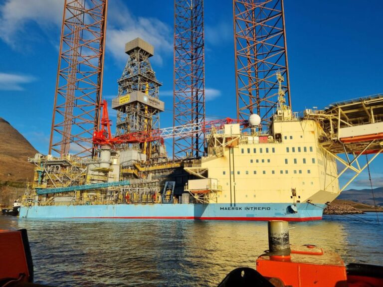 Noble Intrepid at Kishorn under maintenance ahead of new look