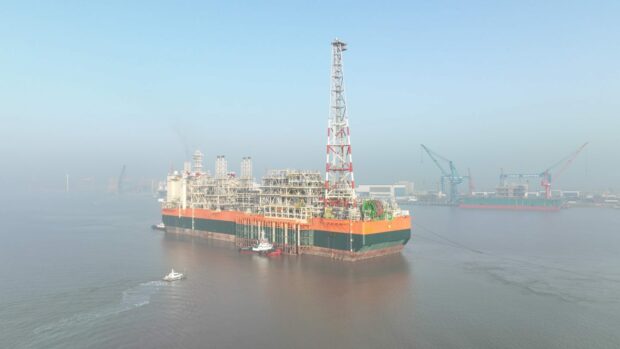 FPSO sailaway for BP’s GTA LNG project