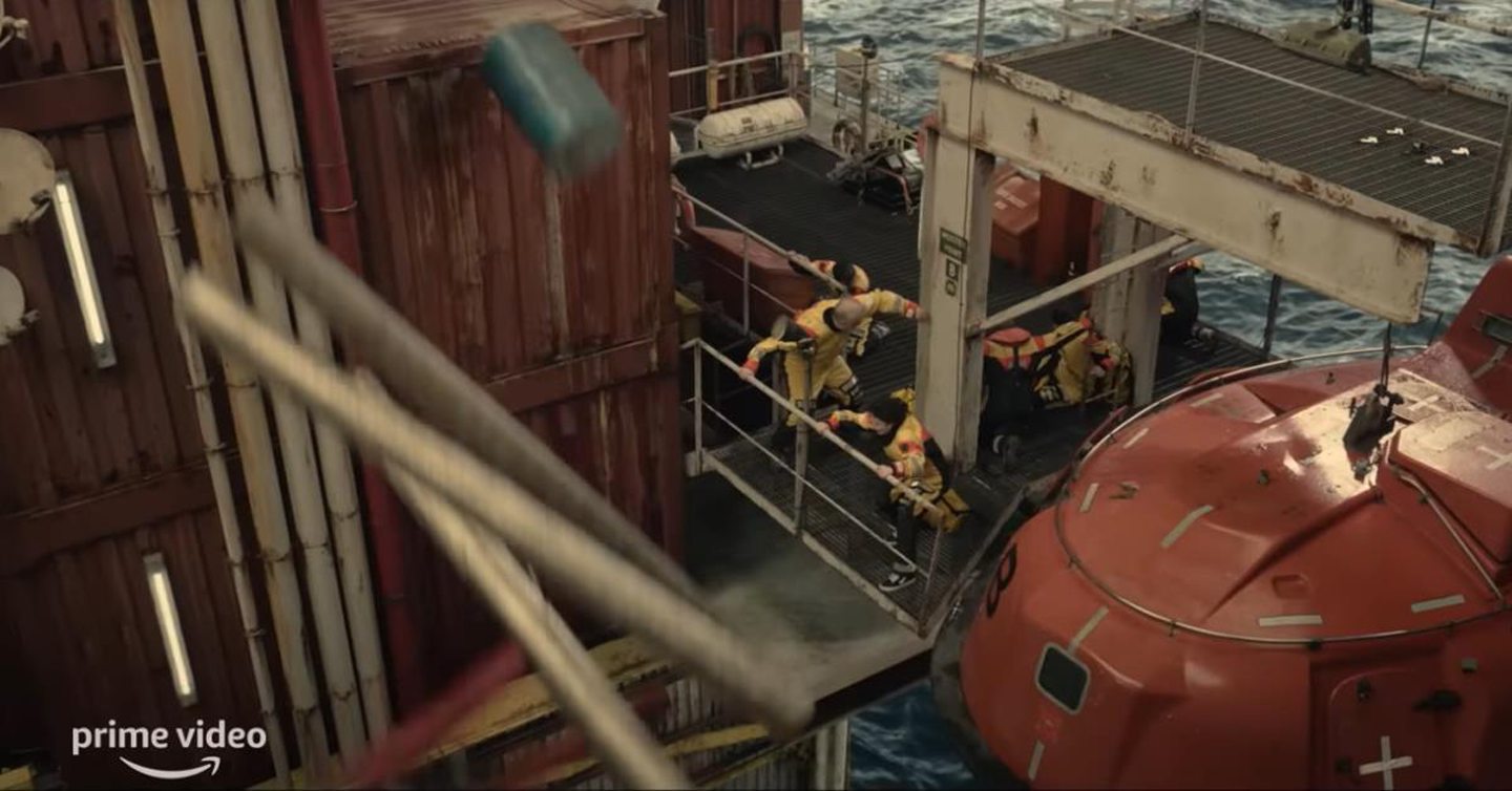 Was your survival suit and lifejacket used in Amazon's The Rig?