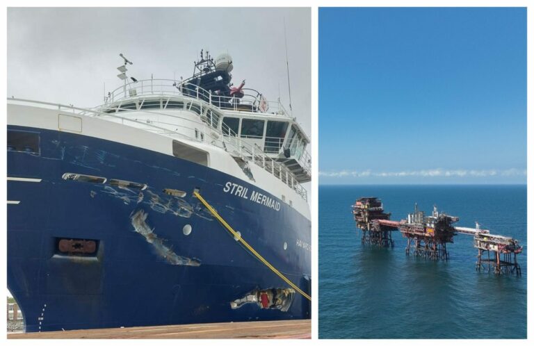 Supply vessel collides with Southern North Sea gas platform